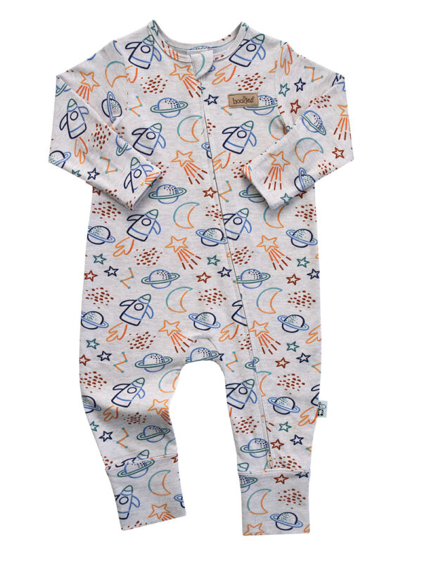 Comfortable Boys Babygrow - Rocket Rascals - Hoolies Luxe To 6yr